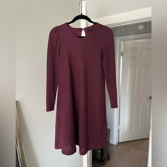 DownEast | Dresses | Winecolored Midi Dress Wfun Ruffled Texture Girls ...